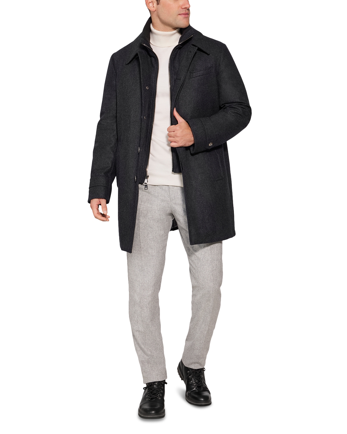 NORWEGIAN WOOL Down Filled Euro Coat